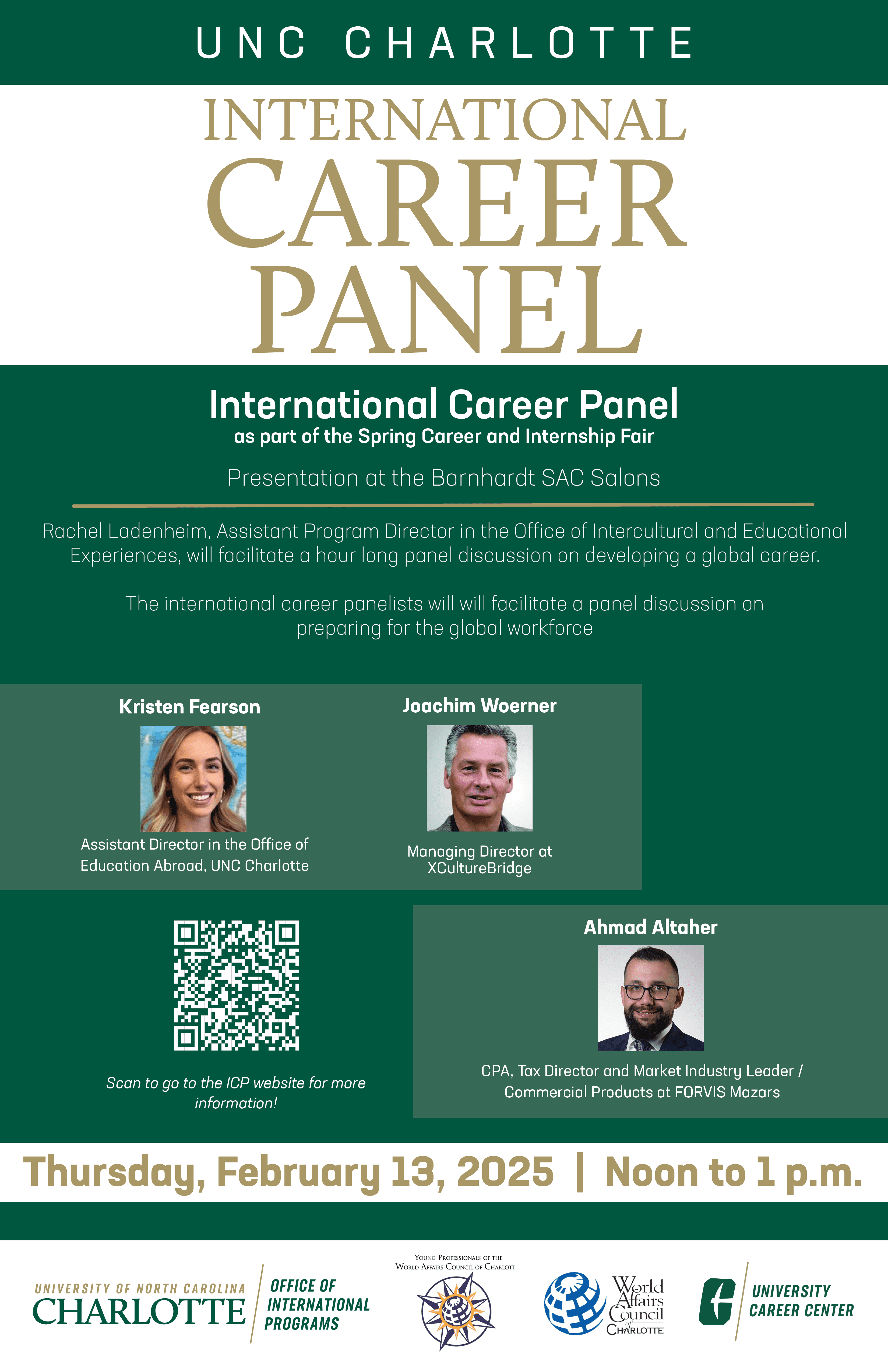 International Career Panel - Office of Global Education and Engagement